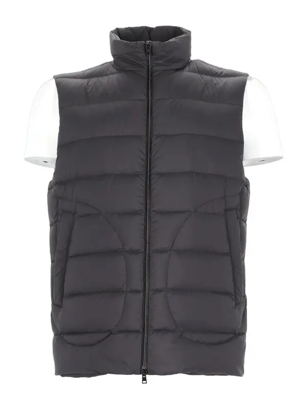 Herno Zip Up Padded Gilet - Gray