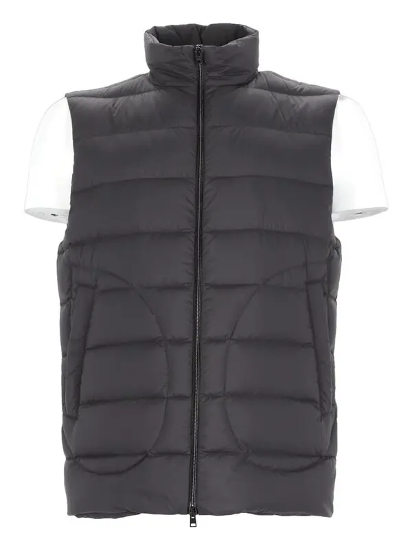Herno Zip Up Padded Gilet - Gray