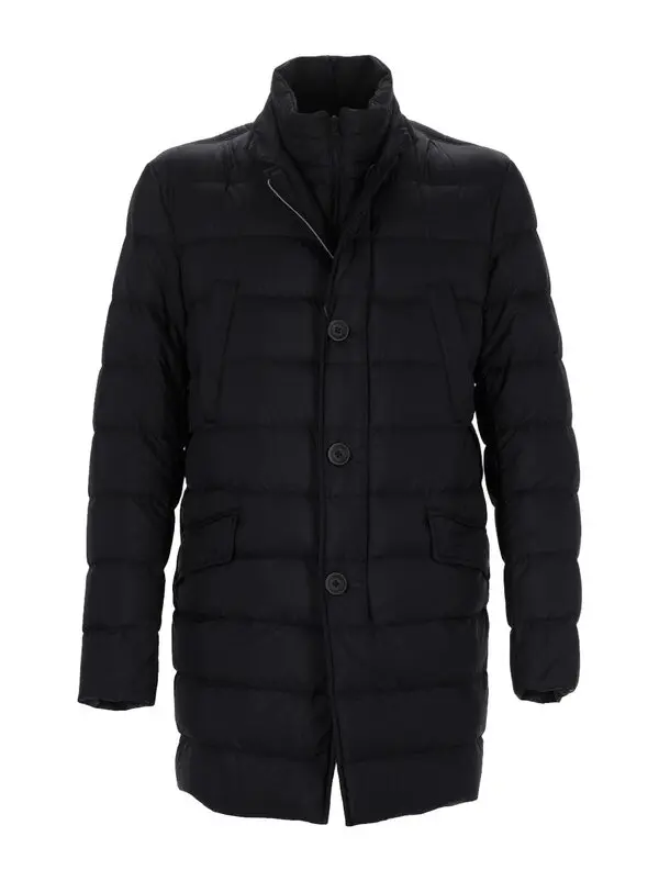 Herno Quilted Puffer Coat - Black