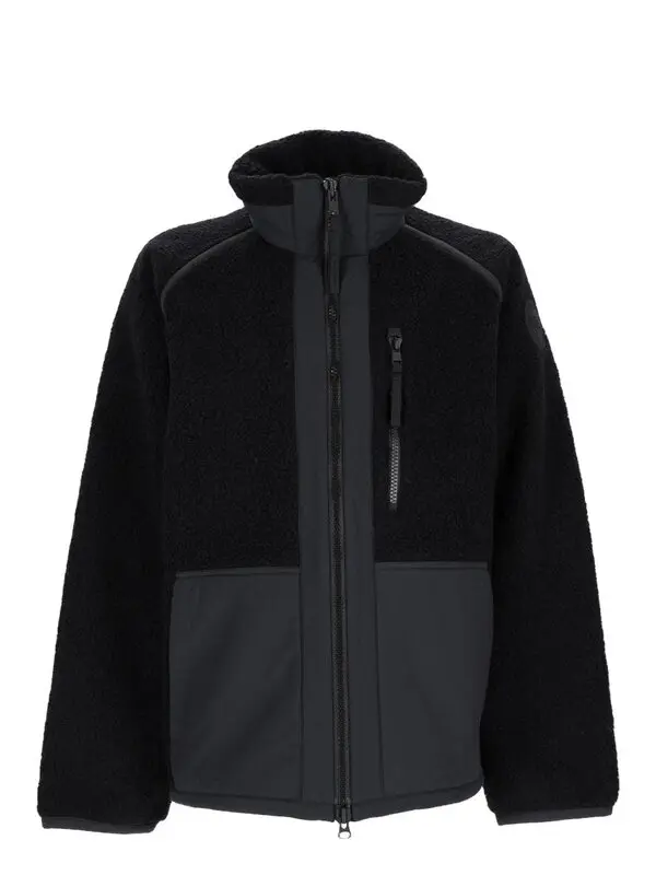 Canada Goose Zip Up Textured Jacket - Black