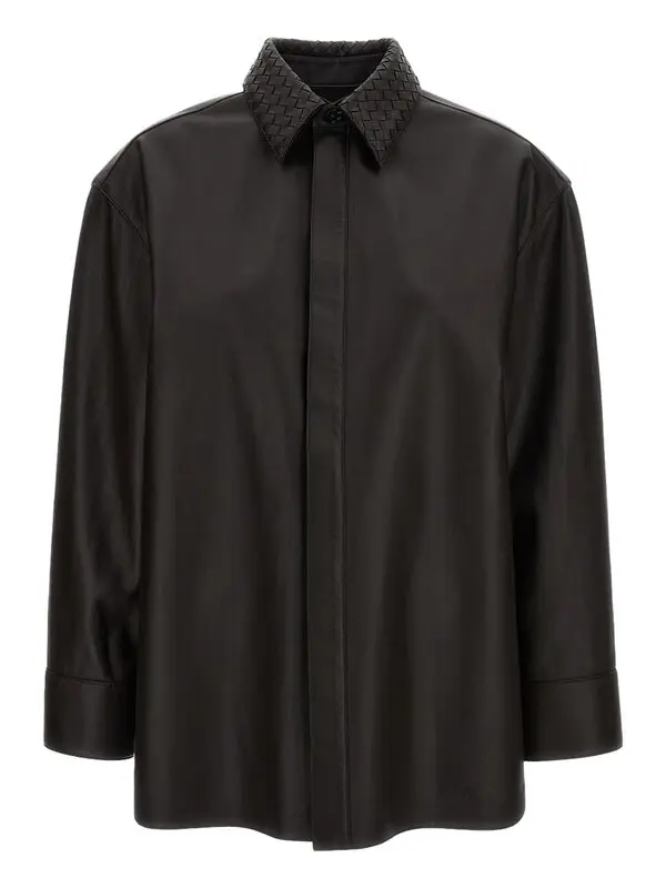 Bottega Veneta Smooth Lambskin Semi Shine Shirt - Multicolor