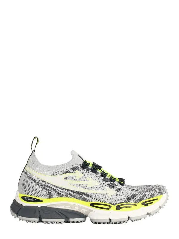 Off-White Be Right Back' Grey Polyester Sneakers - Gray