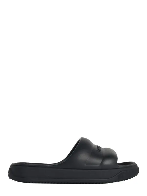 Moncler Altive' Rubber Slides - Black