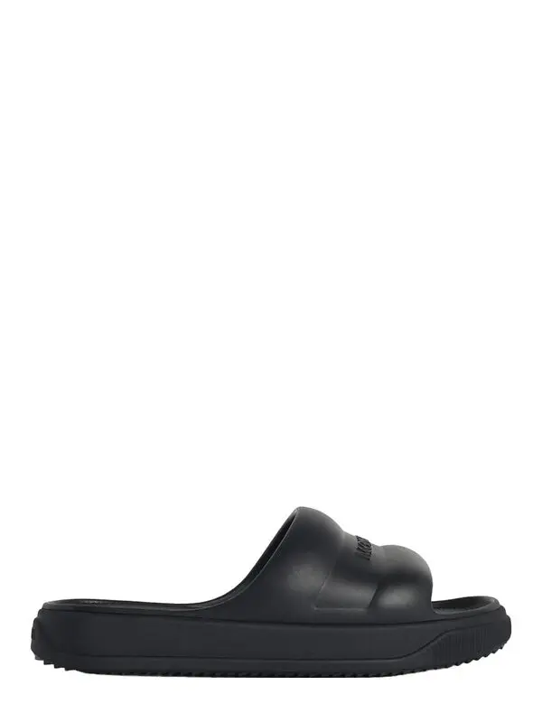 Moncler Altive Rubber Slides - Black