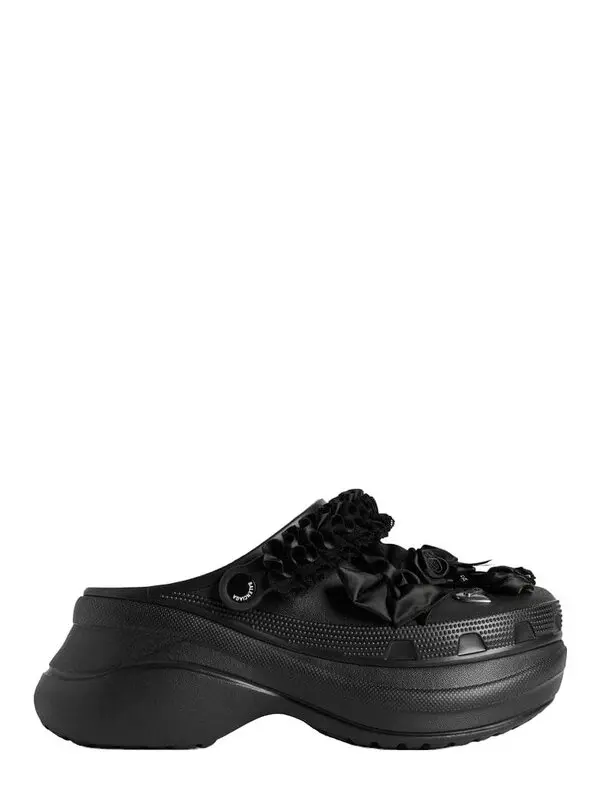 Balenciaga Crocs™ Jibbitz™ Sabot Clogs - Black