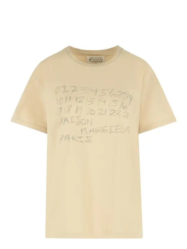 MAISON MARGIELA Cotton T-shirt - Cream