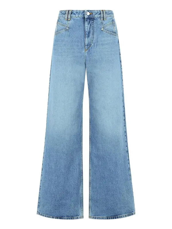 Isabel Marant Étoile Lemy Cotton Jeans - Blue