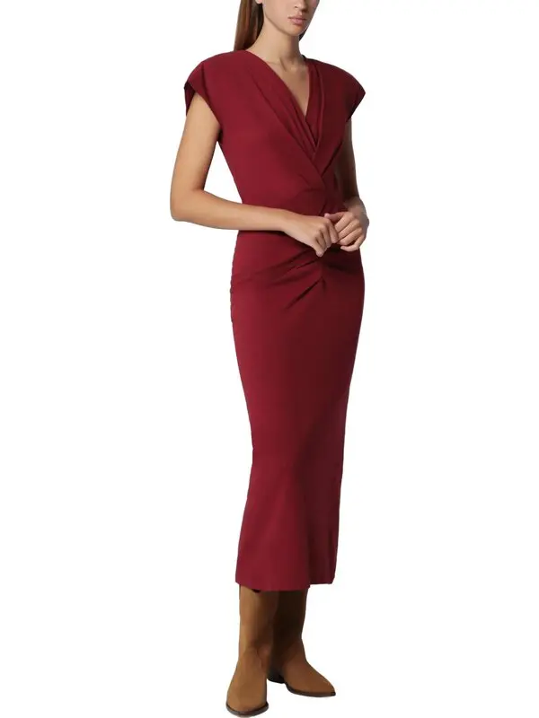 Isabel Marant Étoile Cotton Jersey Wrap Dress - Red
