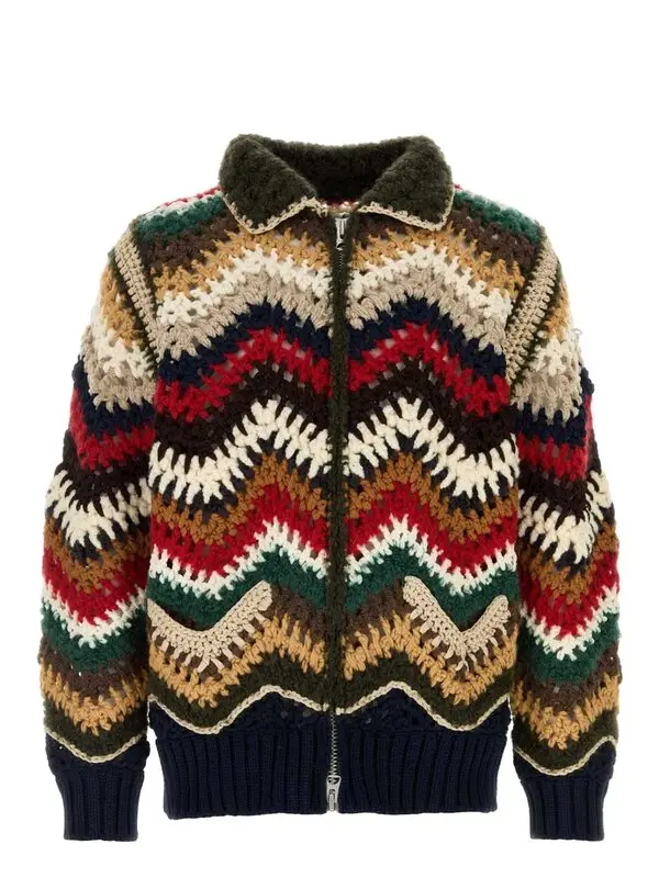 Sacai Crochet Cardigan - Multicolor