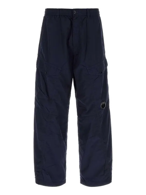 C.P. COMPANY Navy Nylon Cargo Pant - Blue