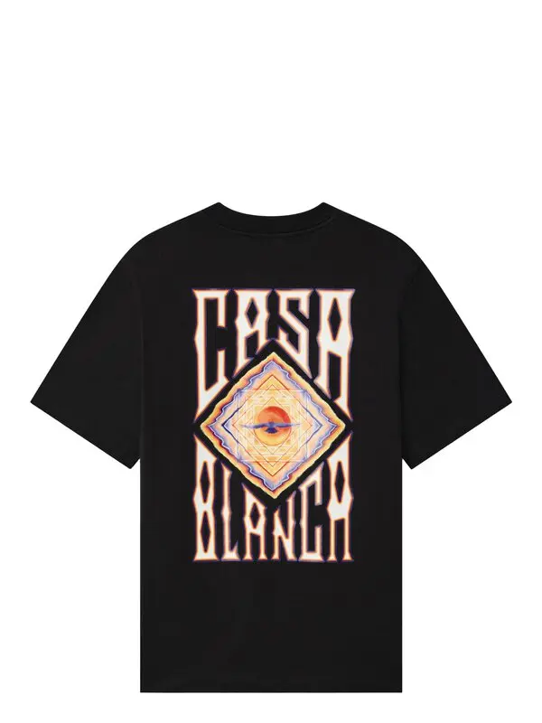 Casablanca Hermons Mirage Short Sleeve T-shirt - Black