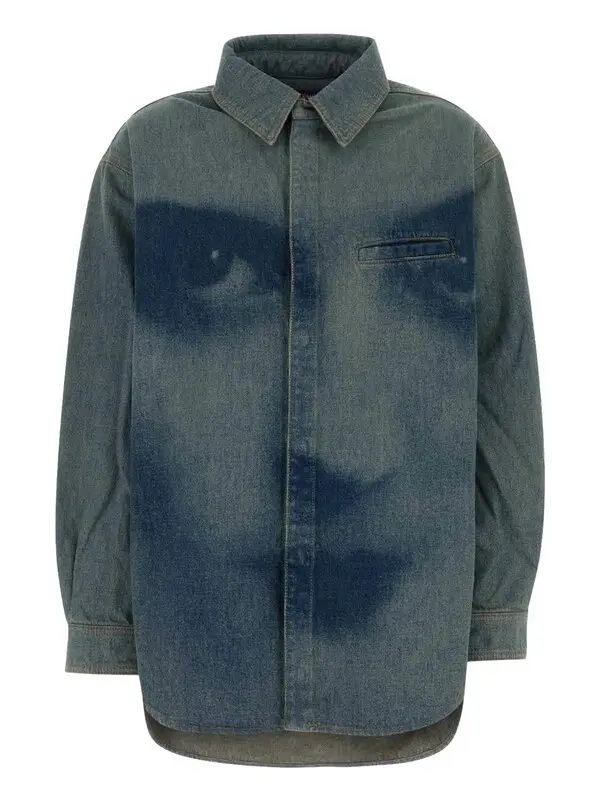 JEAN PAUL GAULTIER Printed Denim Shirt - Multicolor