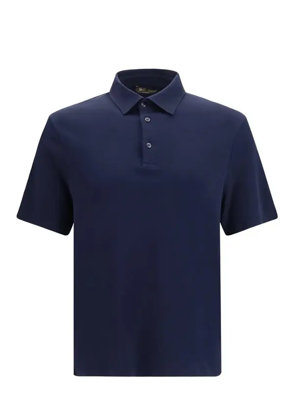 Loro Piana Tremezzo Cotton Polo - Blue
