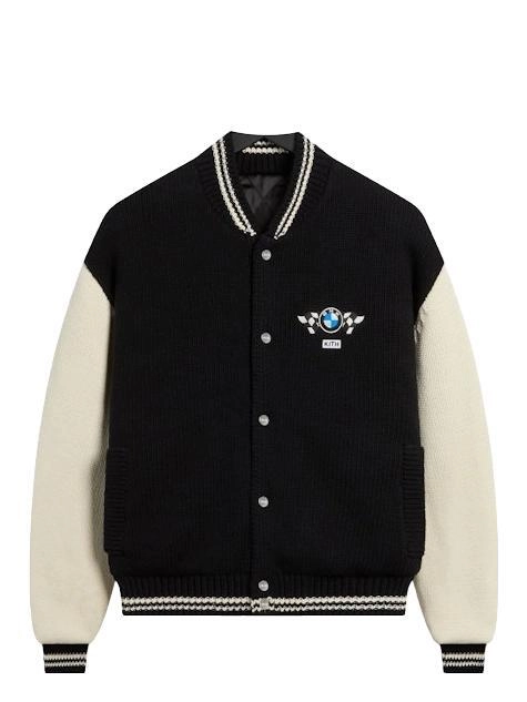Kith X Bmw Porter Knit Varsity Bomber - Black