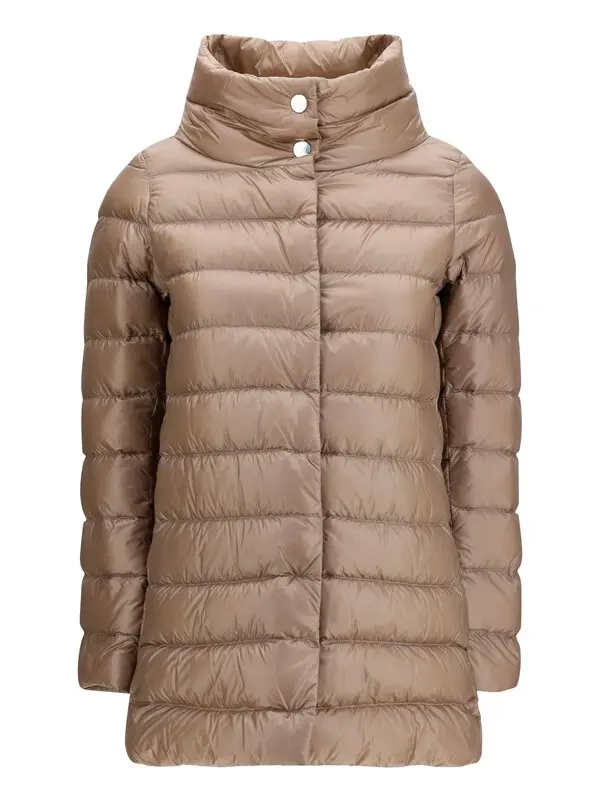 Herno Midi Down Jacket - Cream