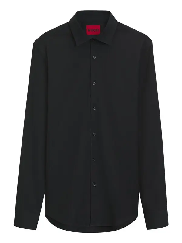 Hugo Slim-fit Cotton Shirt - Black