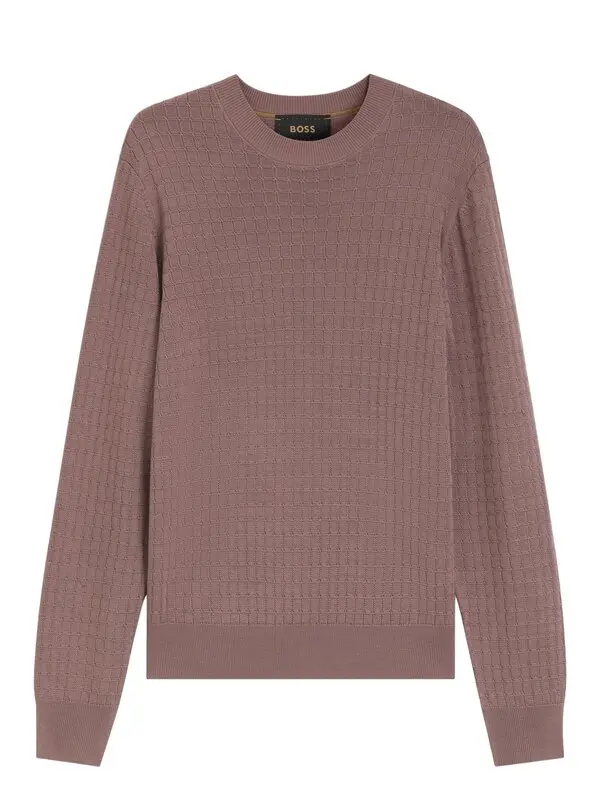 BOSS Silk-knit Sweater - Light Brown