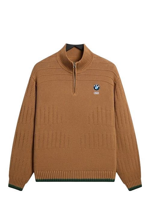 Kith X Bmw Ansel Quarter Zip Sweater - Desert