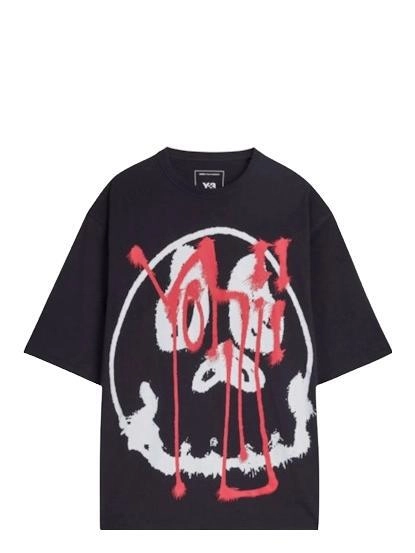 Adidas Y3 Skullgfx Short Sleeve T-shirt - Black