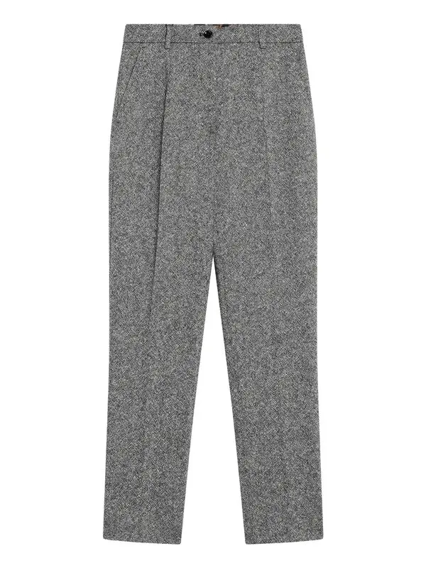 Dolce & Gabbana Wool-blend Dotted Trousers - Multicolor