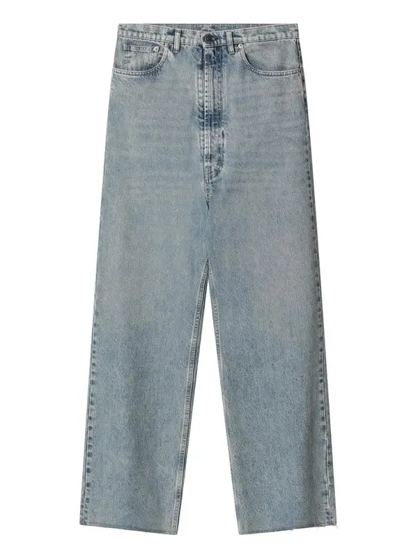 MAISON MARGIELA Cotton Wide-leg Jeans - Blue