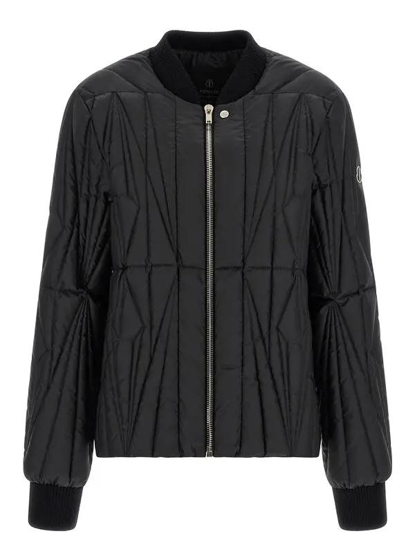 Rick Owens Moncler+ 'geocamo Flight' Down Jacket - Black