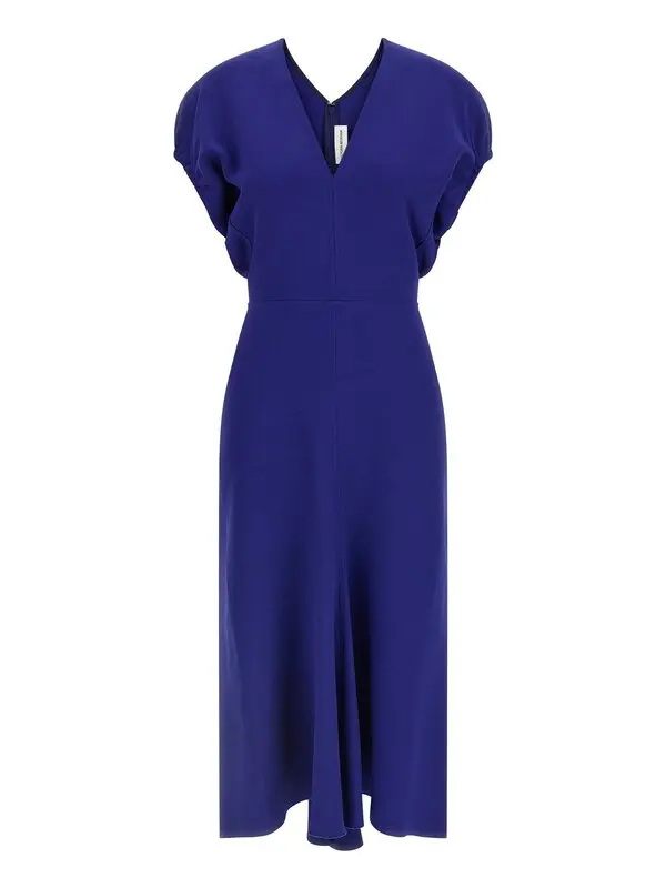 Victoria Beckham Edith Midi Dress - Blue