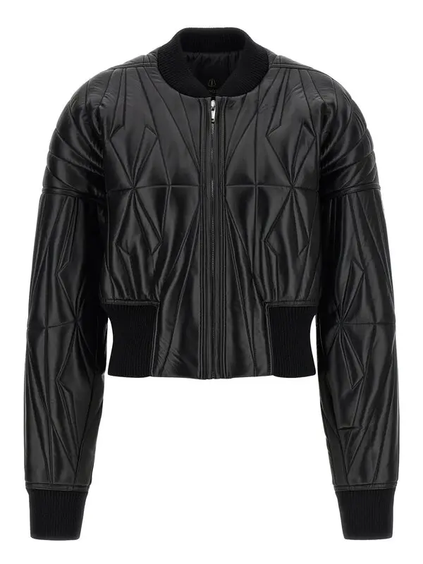 Rick Owens Geocamo Bomber Jacket - Black