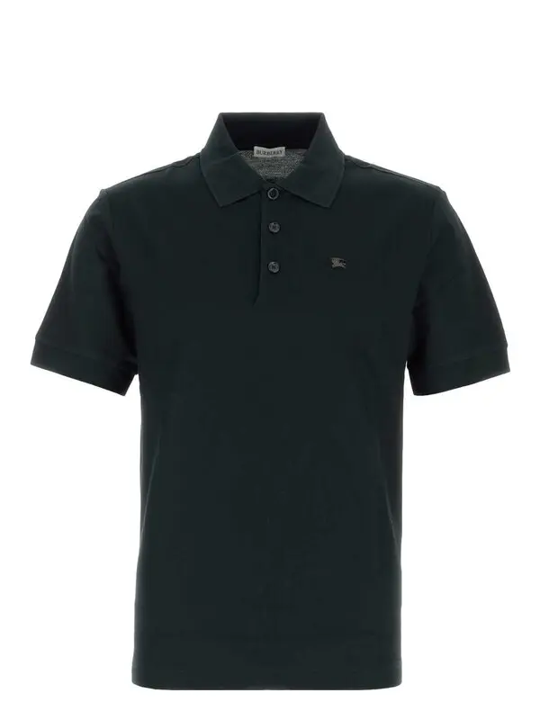 Burberry Piquet Polo Shirt - Black