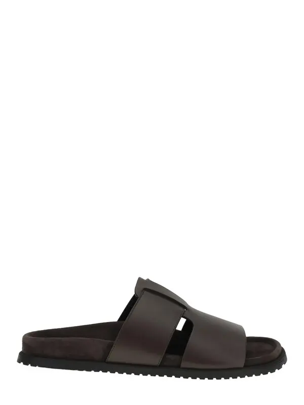 Dolce & Gabbana Leather Sandals - Brown