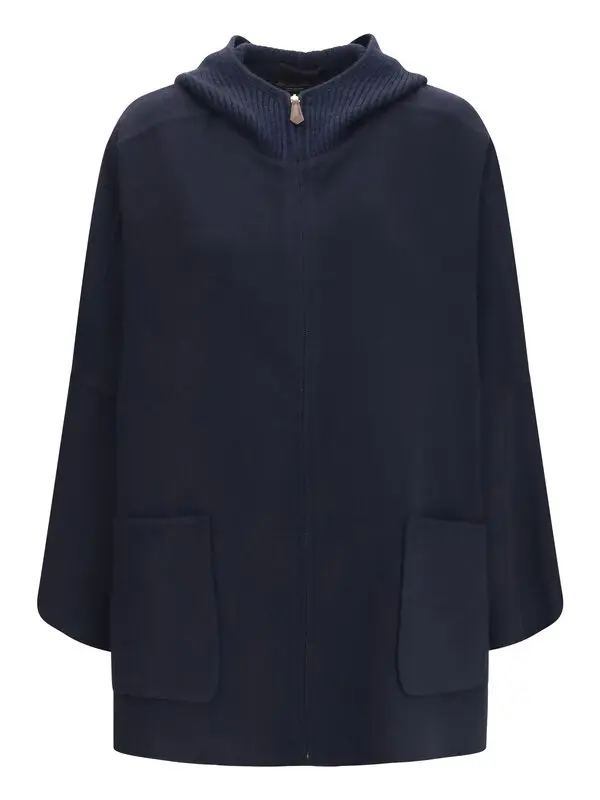 Loro Piana Farrel Cashmere Cape - Blue
