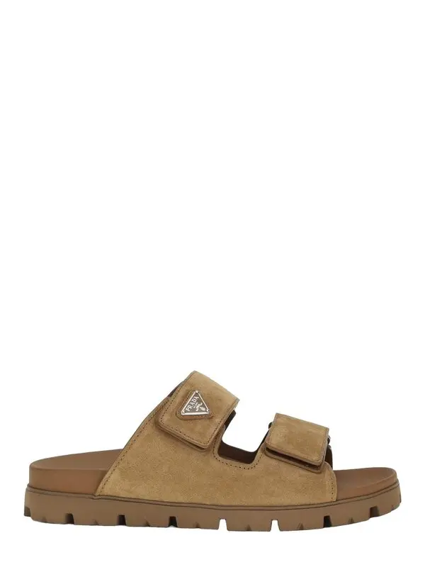 Prada Suede Sandals - Brown