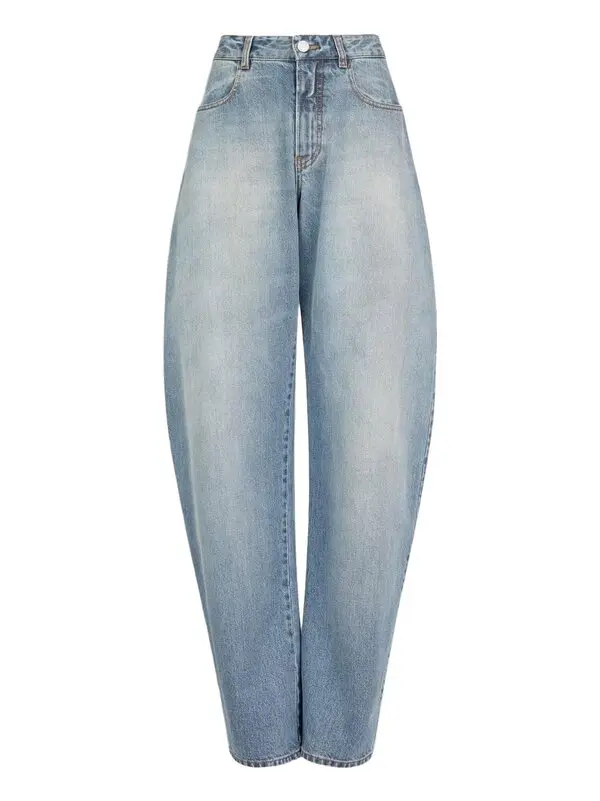 Alaïa Faded Denim Jeans - Multicolor