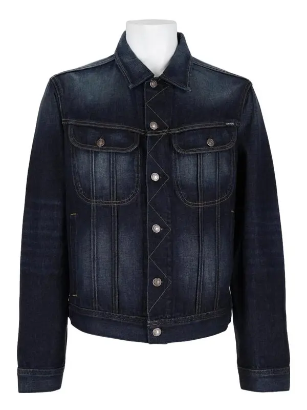 TOM FORD Denim Trucker Jacket - Blue