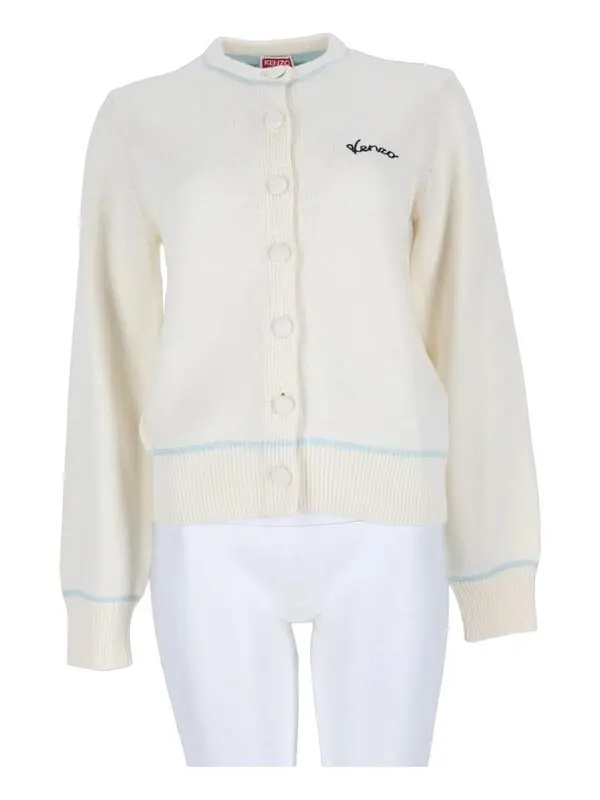 Kenzo Embroidered Pullover - White