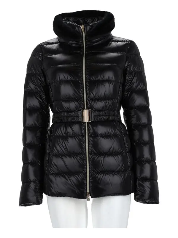 Herno Belted Puffer Jacket - Black
