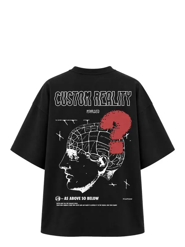 MYSIMPLICATED Oversized T-shirt - White/black