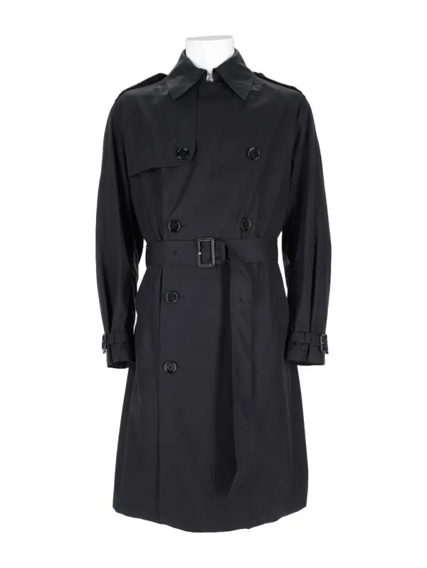 BOSS Double-breasted Belted Trench Coat - Multicolor