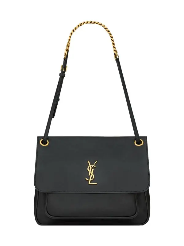 Saint Laurent Niki Soft Medium In Lambskin - Black