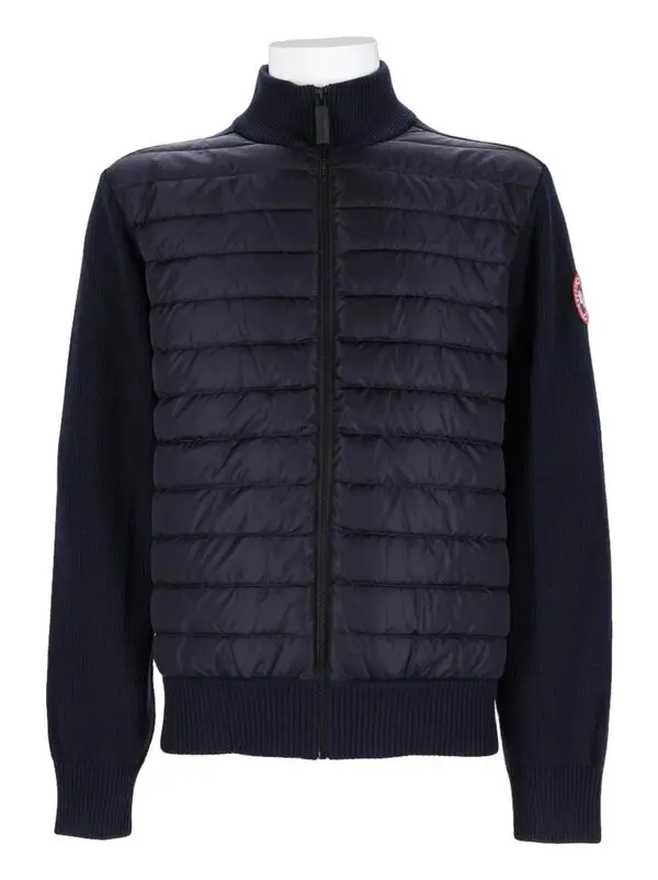 Canada Goose Wool Zip Up Jacket - Black
