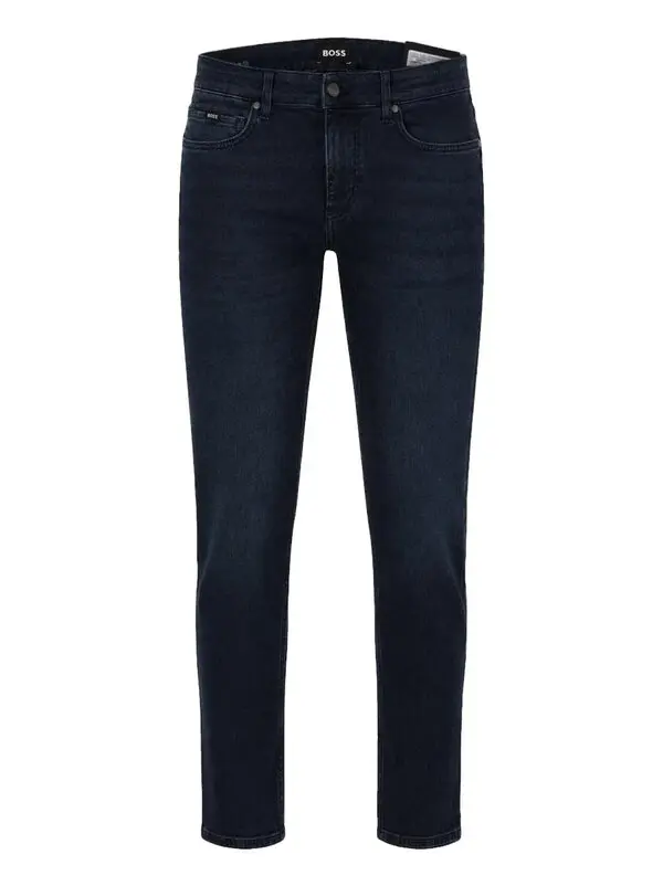 BOSS Slim Fit Dark Wash Denim Jeans - Blue