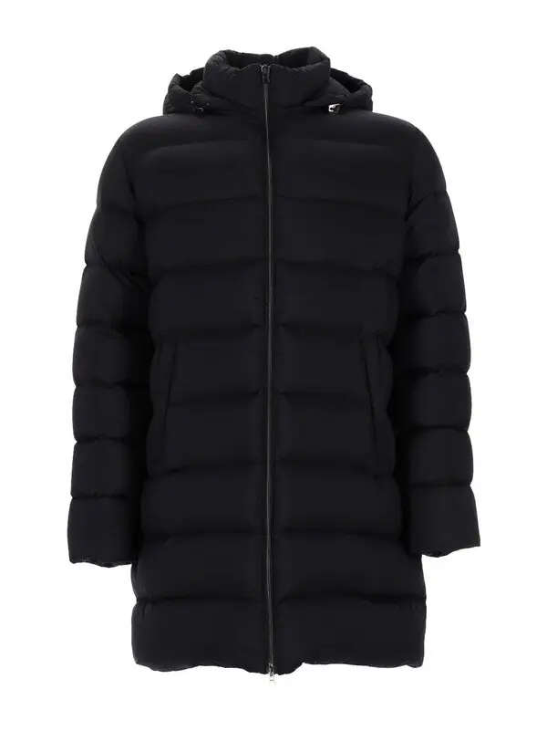 Herno Hooded Padded Coat - Black