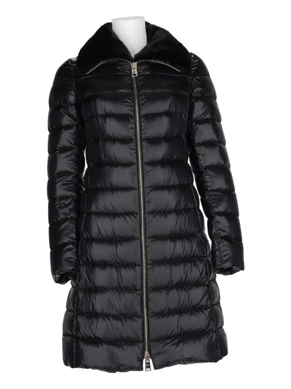 Herno Quilted Long Puffer Coat - Black