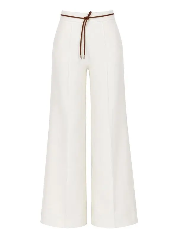 Herno Tailored Elasticated Waist Trousers - White