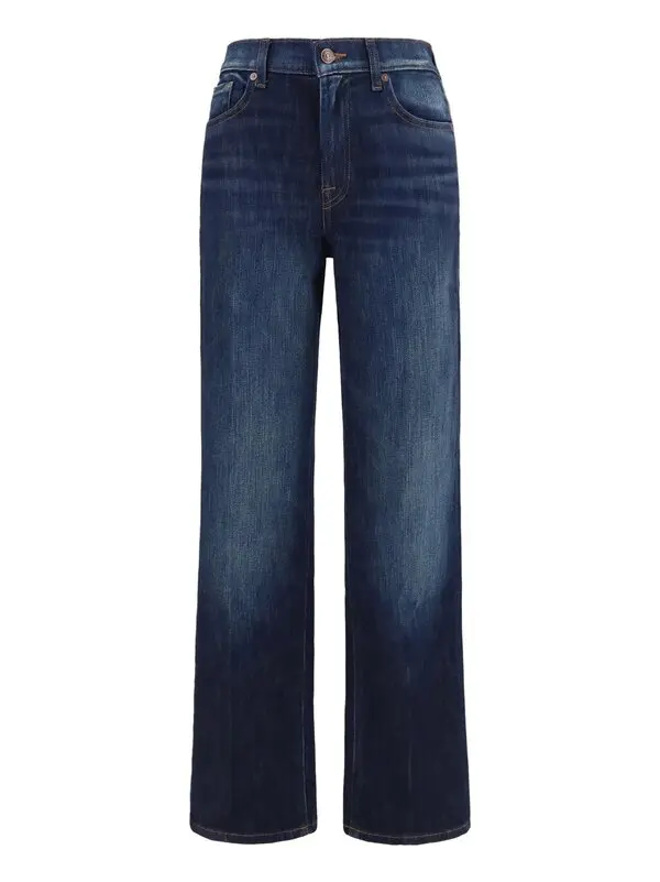 7 For All Mankind Straight-leg Vintage Wash Jeans - Blue