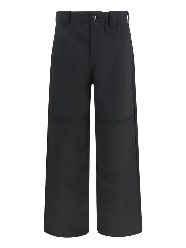 Kenzo Reinforced Virgin Wool Chino Pants - Black