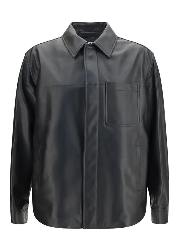 Loewe Lambskin Workwear Jacket - Black