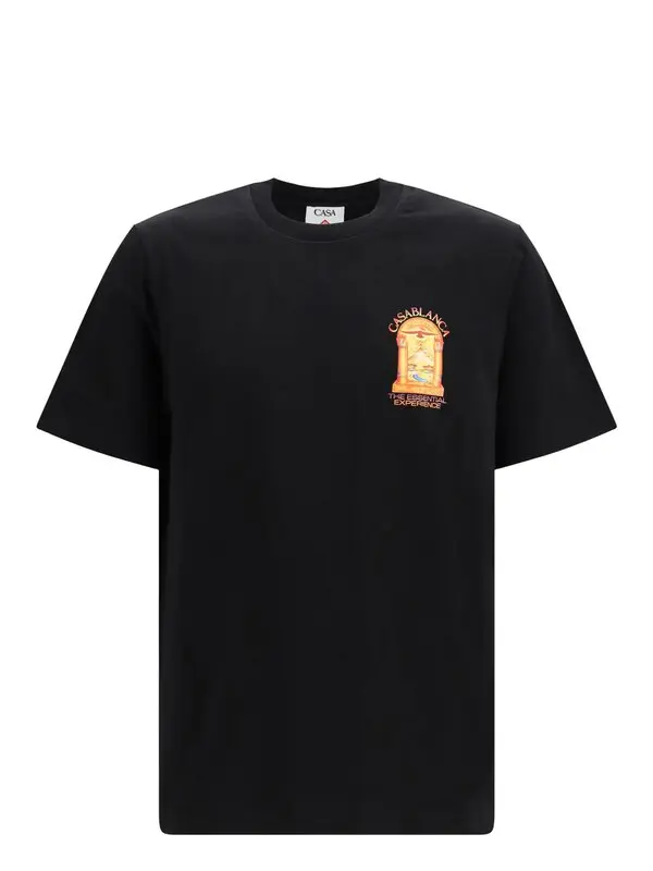 Casablanca Hermon Mirage Arch Print T-hirt - Black