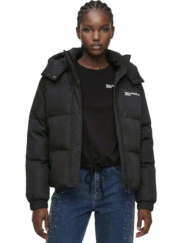 KL JEANS Jeans Logo Puffer Jacket - Black