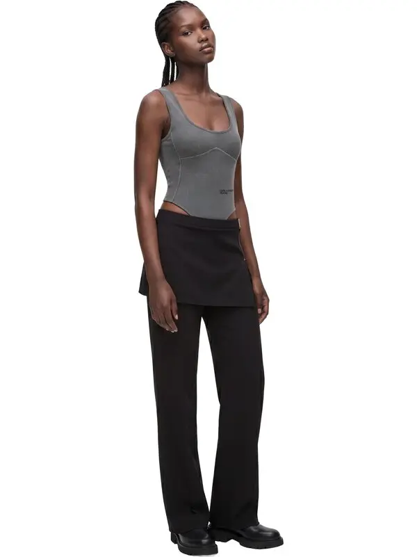 KL JEANS Jeans Layered Skirt Pants - Black